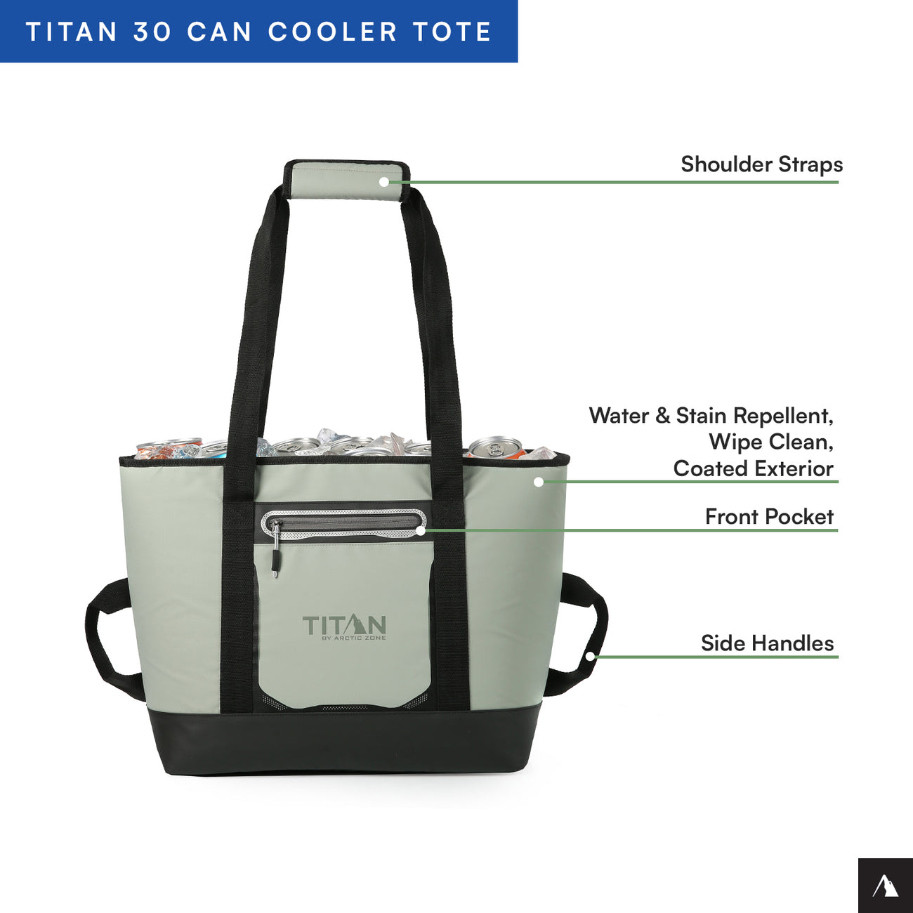 Titan by Arctic Zone™ | 30 Can Insulated Cooler Tote