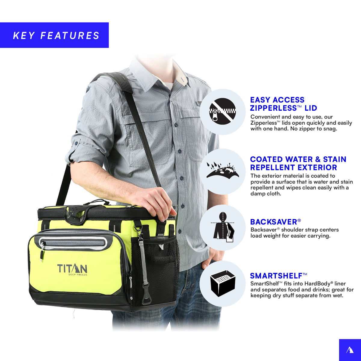Titan Deep Freeze® Zipperless - 30 Can Cooler