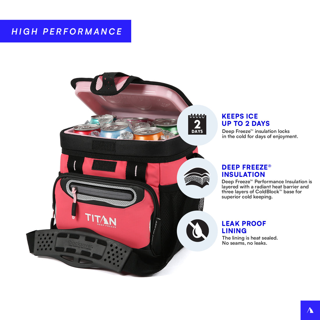 Titan Deep Freeze® Zipperless™ - 9 Can Personal Sized Cooler