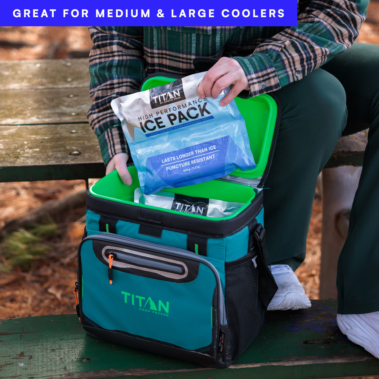 Set of 2 High Performance Cooler Ice Packs (600g)